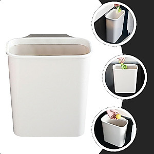 Amosfun Kitchen Compost Bin Hanging Trash Can for Cupboard Counter Top or Under Sink Small Kitchen Trash Bin 4 x 10 x 11 Inch