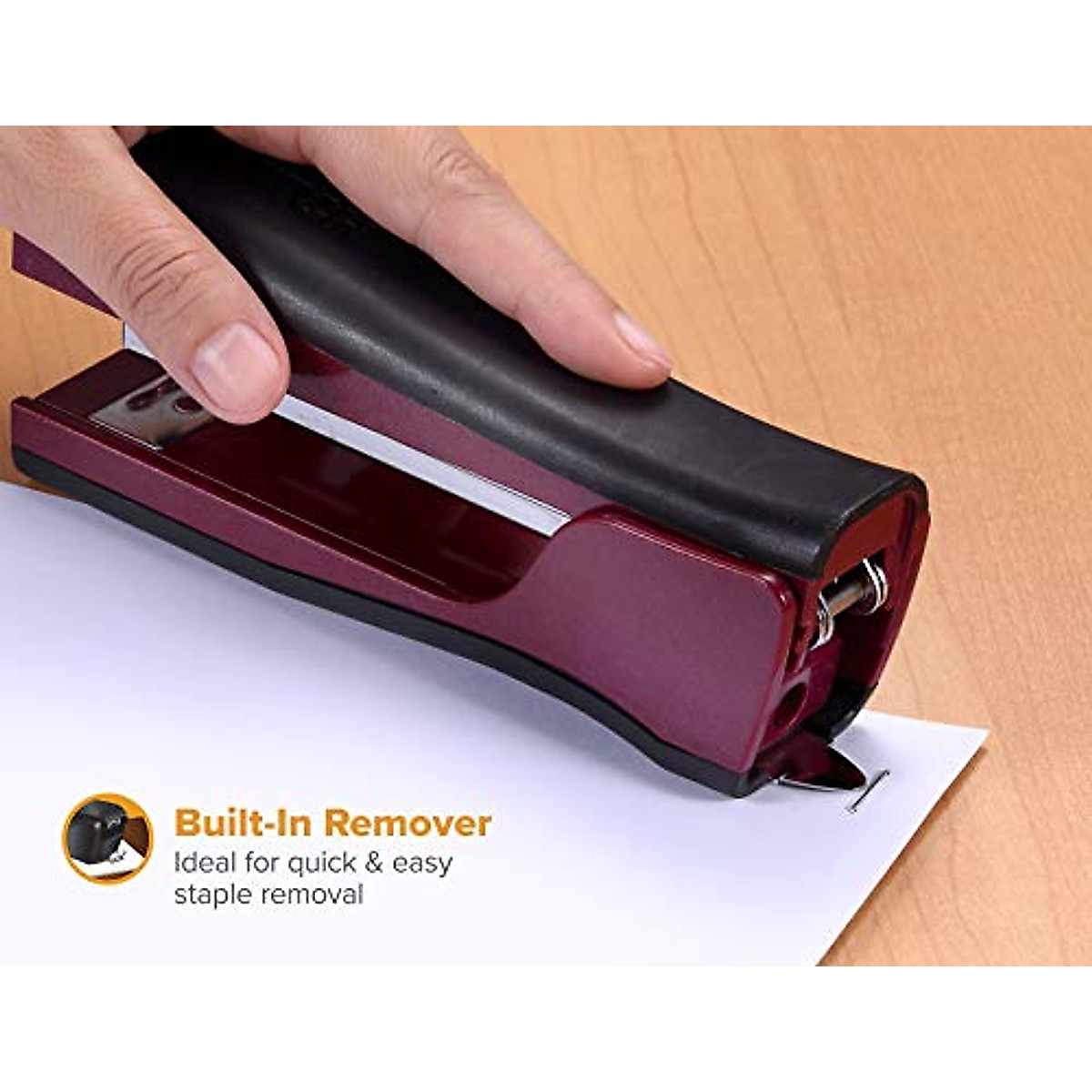 Bostitch Office Dynamo Stand-Up Stapler with Built-in Pencil Sharpener, Staple Remover and Staple Storage (B696R-MAG)
