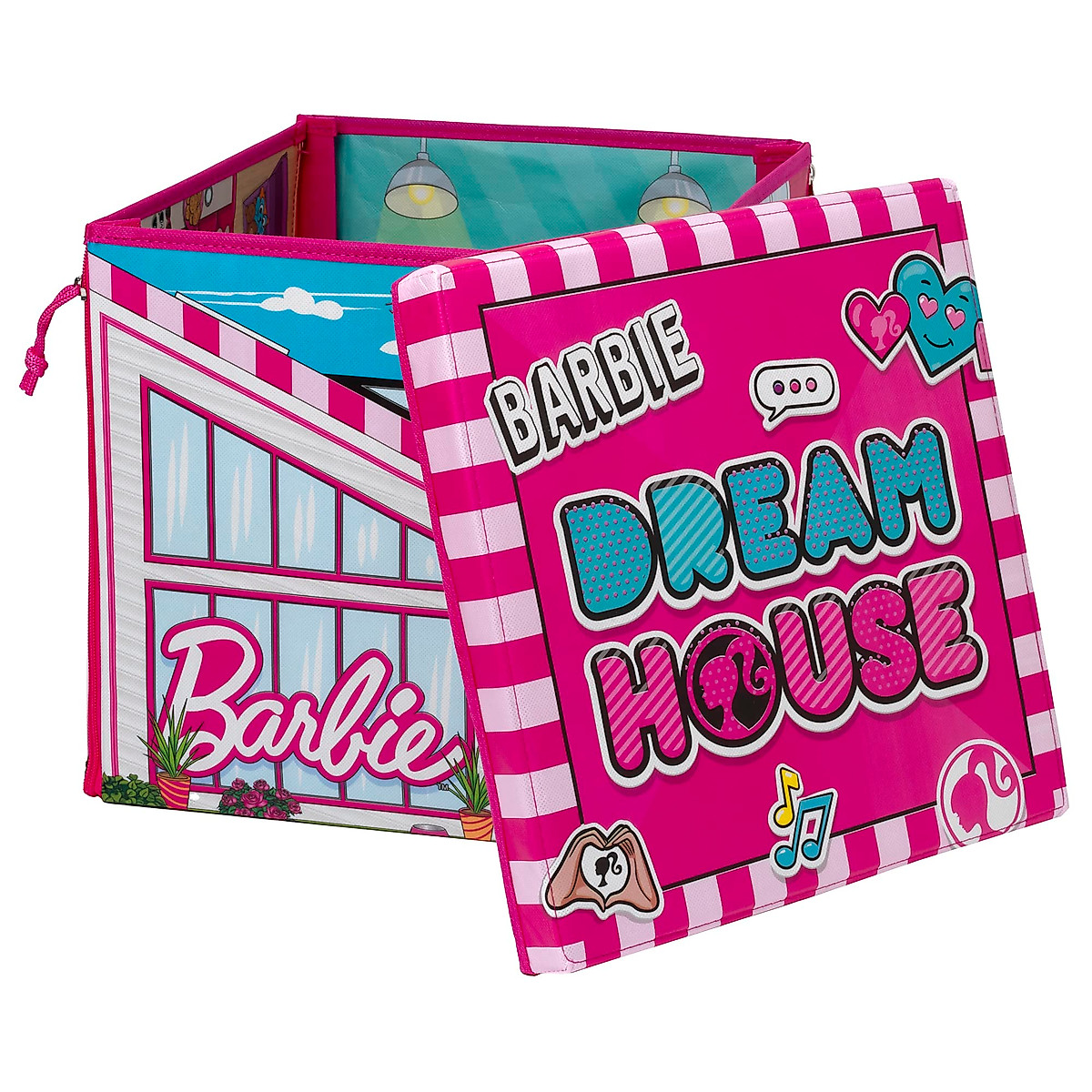 Barbie ZipBin 40 Doll Dream House Toy Box and Playmat, Styles May Vary