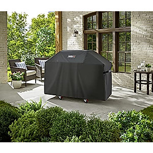 Weber Genesis 300 Series Premium Grill Cover, Heavy Duty and Waterproof, Fits Grills Up To 62 Inches Wide