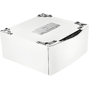 LG 27" SideKick Pedestal Washer - 6 Mode(s) - Drawer - 1 ft³ Washer Capacity - 120 V AC Input Voltage - Freestanding - Chrome, Plastic - White