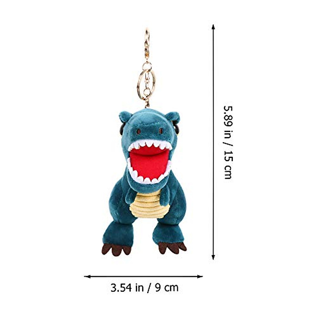GALPADA Dinosaur Keychains Dinosaur Plush Keyring Backpack Keychain Dinosaur Party Doll Plush Toys
