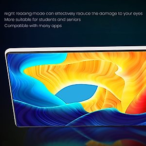 VINGVO HD Tablet, 5GWIFI 10 Inch Tablet 5MP Front 13MP Rear Night Reading Mode 100-240V Octa Core Processor IPS Screen for Android 11 for Reading (White)
