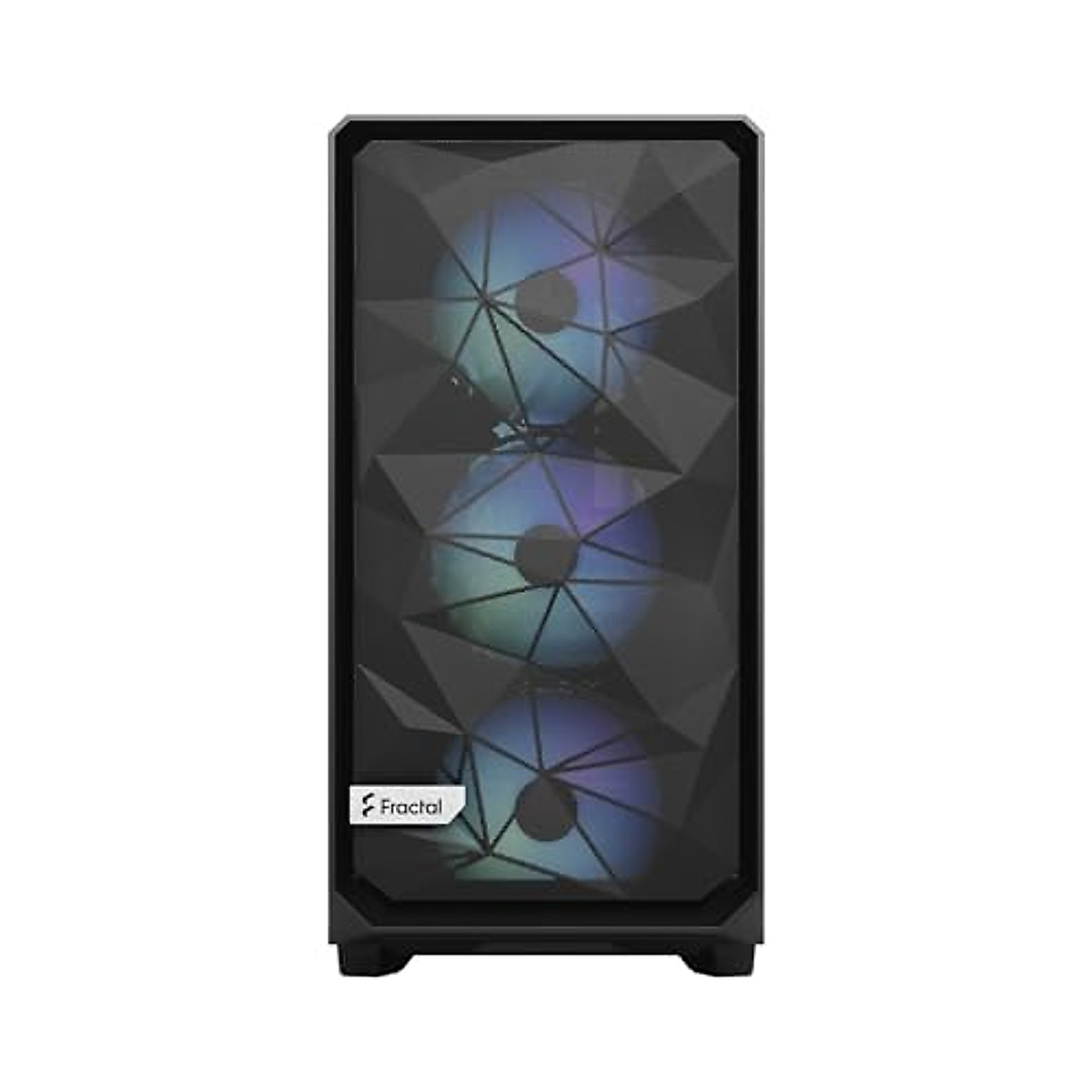 Fractal Design Meshify 2 Lite RGB Black ATX Flexible Light Tinted Tempered Glass Window Mid Tower Computer Case