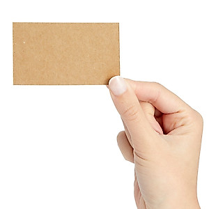 Juvale 1000 Piece Blank Printable Business Cards 3.5 x 2, Kraft Paper Perforated Cardstock for Inkjet and Laser Printers, 10 Cards Per Sheet (Brown)