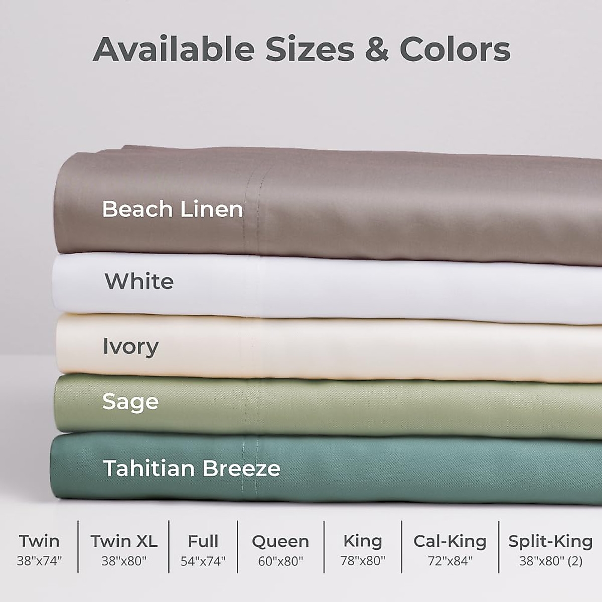 Cariloha Classic 4-Piece Twill Sheet Set | Beach Linen | King | Viscose Material | Allergy Resistant and Extra Soft | Cooling for Hot Sleepers | Corner Bands
