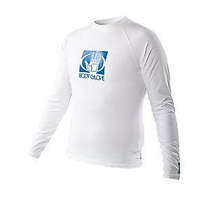 Body Glove Men's Basic Short Arm Rashguard, White, X-Large