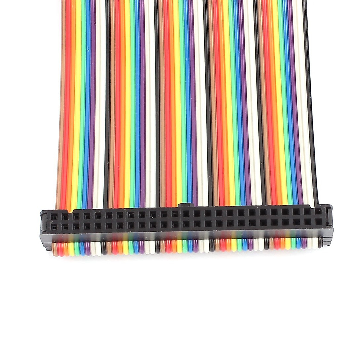 uxcell Rainbow IDC Flat Ribbon Cable Connector, F/F, 50P, 50 Way, 1.28 M, 4.2', 2.54 mm Pitch
