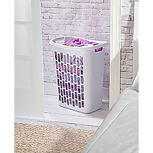 CR-FUSE 2 Pcs Of Mainstays Rectangular Open Laundry Hamper, White (2-Pack)
