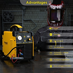 hynade Plasma Cutter HYC500XP, Non Touch Pilot Arc Plasma Cutter,50A Dual Voltage 110V/220V Inverter Max Cut 14mm Plasma Cutting Machine (HYC500XP 110/220V)