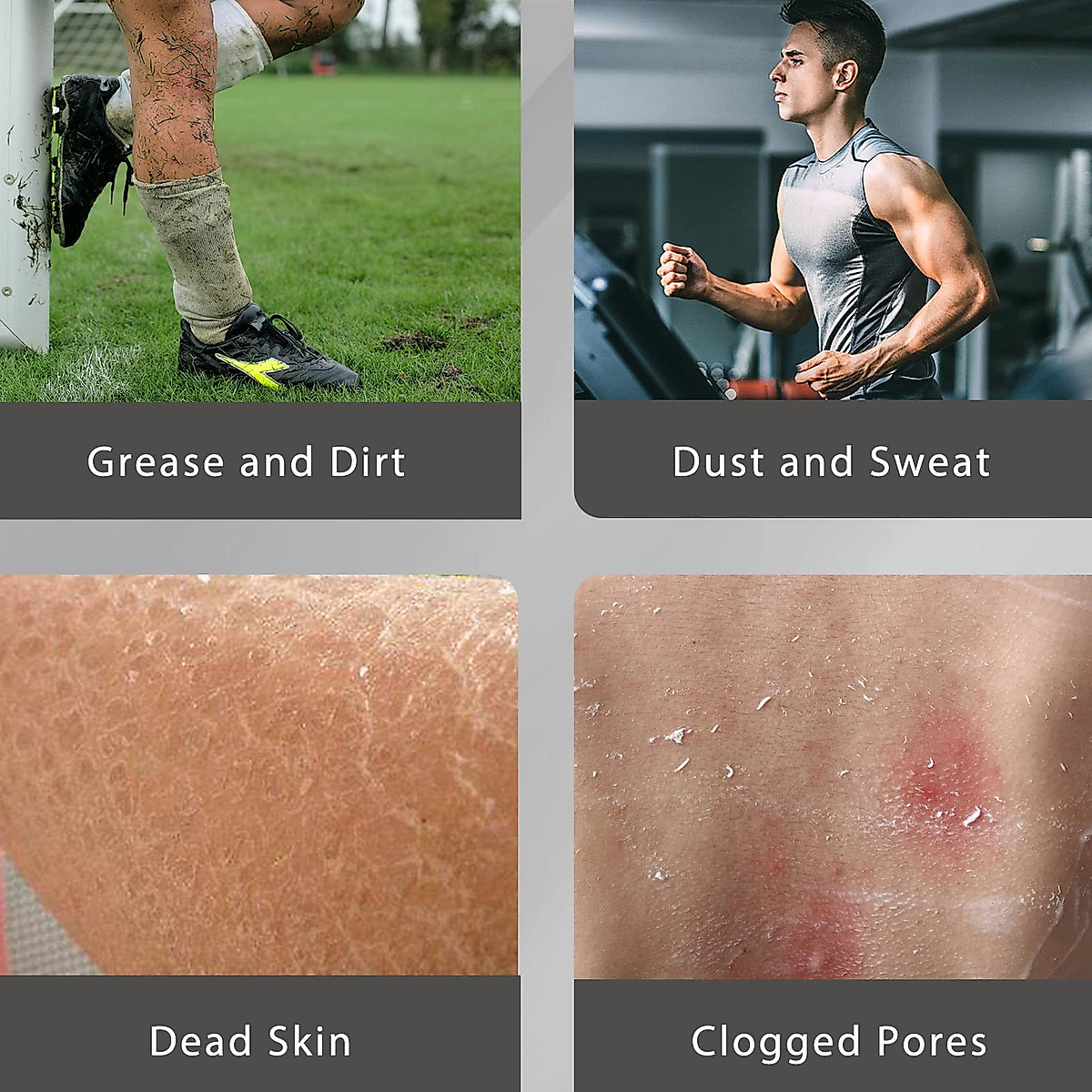 LOTTA Korean Exfoliating Mitt Exfoliating Glove for Face 2Pcs Exfoliating Gloves Bath Bathing Tanning Mitts Self Tanner Shower Body Scrub Large Size Suitable for Men and Women Black