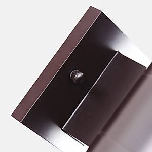 mirrea Modern Outdoor Porch Light Patio Light in 2 Lights with Aluminum Cylinder and Tempered Glass Cover Waterproof Wall Sconce 2 Pack (Oil Rubbed Bronze)