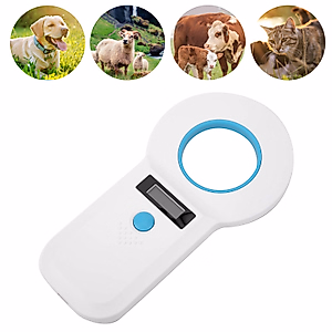Pet Microchip Reader Scanner, EMID Animal Handheld Reader, Rechargeable Animal Tag Reader for Dog Pet Cat Pig Animal