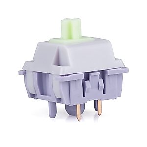 EPOMAKER Wisteria 39gf Linear Mechanical Keyboard Switches, 5-Pin Pre Lubed Creamy Switch, 30 PCS, with POM PTFE Stem, 20.4mm Spring, Compatible with MX Keycaps for Gaming Keyboard