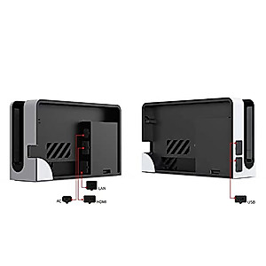 ECHZOVE Switch OLED Silicone Soft Rubber Dust Proof Plug, Nintendo Switch Dust Proof Cover Assessories Kits,Dust Cover for HDMI, USB, AC, SD, LAN, Earphone(14 Pack)