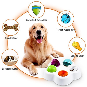 Dog Puzzle Toys Interactive Food Dispensing Dog Toys Puppy Puzzle Slow Feeder Perfect for Beginner Entertaining Pet IQ Intelligent Toy