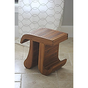 AquaTeak Patented Pi-Shaped Teak Bench