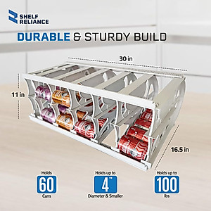 Cansolidator Pantry Plus Stores 60 cans | Rotate Cans First in First Out | Canned Food Organizer for Pantry | Canned Food Storage | Organize Your Kitchen and Pantry