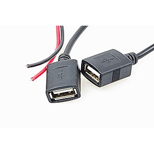 KNACRO DC-DC 12V to 5V 3A 15W Step-Down Power Supply Module Car Power Converter Module Dual USB Female Socket (Dual USB Female)