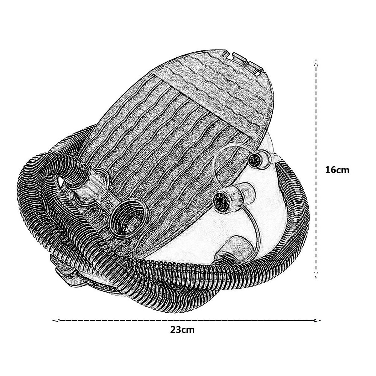 Portable Foot Air Pump / 3 litres Air Pumping Inflator for Outdoor Inflatable Devices - Swimming Pool, Balloon, Swim Ring, Camping Bed, Yoga Ball, Floating Toy, Sofa, Beach Cushion