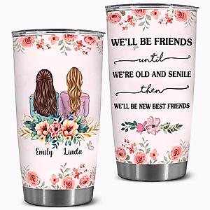 VUNVUT86 Personalized Bestie Gifts - Mother's Day Gifts For Best Friend, Bestie, Sister, BFF, Her - We Will Still Be Friend Tumbler - Birthday, Christmas Friendship Gift For Friends