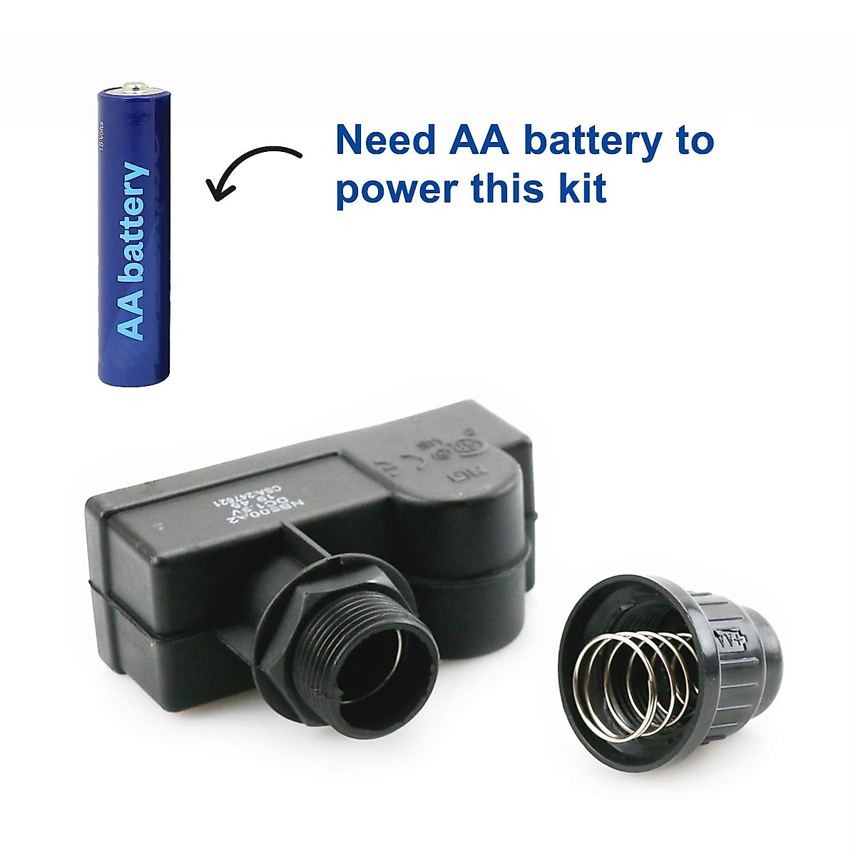 Grisun Fire Pit Igniter - Push Button Ignition Kit for Fire Pit Gas Burner, 2 Outlet with igniter Leads and Ground Wire, Durable Button