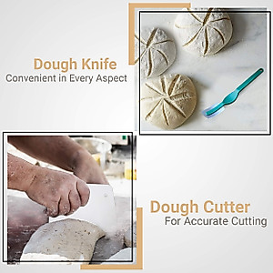 Bread Proofing Banneton Basket Set - 9 Inch Round Natural Rattan Bread Basket, with Linen Liner Cloth and Sourdough Bread Scraper Tool, Ideal Basket Gift For Professional Or Home Bakers