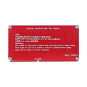 Mini Spot Welder, Practical LCD Spot Welder Machine for 18650 12V Car Battery