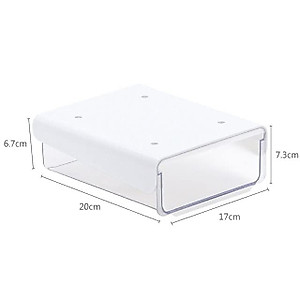 LUKEO Storage Box for Table Bed Cabinet Under The Desk Drawer Storage Box