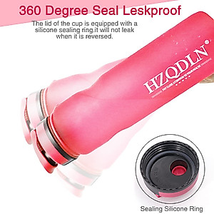 HZQDLN Sports Water Bottle, BPA Free & Frosted Tritan Plastic, 36oz Water Bottle with Leak Proof Flip Top Lid, Apply to The Gym, Yoga, Running, Outdoors, Cycling, and Camping…