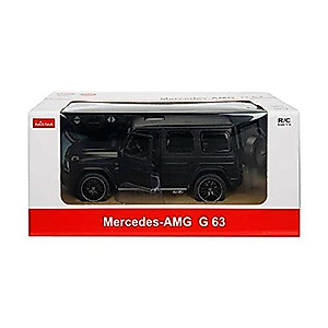 RASTAR Off-Road Remote Control Car, 1:14 Mercedes-AMG G63 R/C Off-Roader Toy Car, Doors Open/Working Lights - Black/2.4Ghz