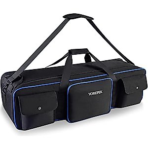 YOREPEK Tripod Carrying Case Bag 40.5", Durable Light Stand Bag with 2 Protective Pads, Photo Studio Equipment Case for Tripods Manfrotto, Monopods, Speaker Stands, Umbrellas, Accessories, Travel