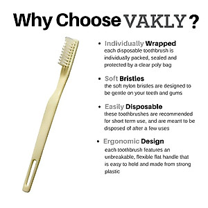 Disposable Toothbrushes Individually Wrapped [Pack of 48] Bulk Single Use Manual Travel Guest Oral Tooth Brush in Sealed Plastic - Soft Comfortable Bristle Feel Great Toothbrush for Adults and Kids