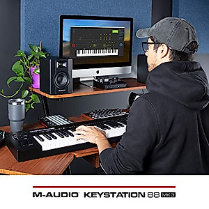 M-Audio Keystation 88 MK3 – 88 Key Semi Weighted MIDI Keyboard Controller for Complete Command of Virtual Synthesizers and DAW parameters