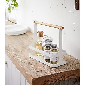 Yamazaki Home Tosca Spice Rack - Steel + Wood