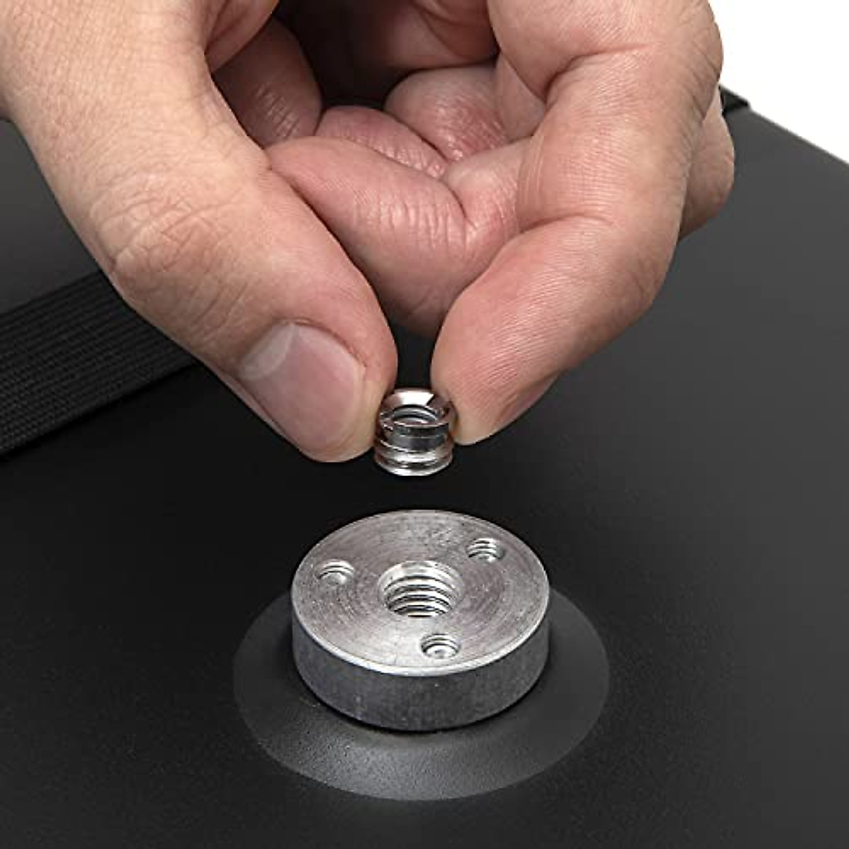 Large Tripod Tray Attachment - Platform Holder for Laptop, Notebook, Projector, and Equipment - 1/4" to 3/8" Screw - Complete with Storage Bag