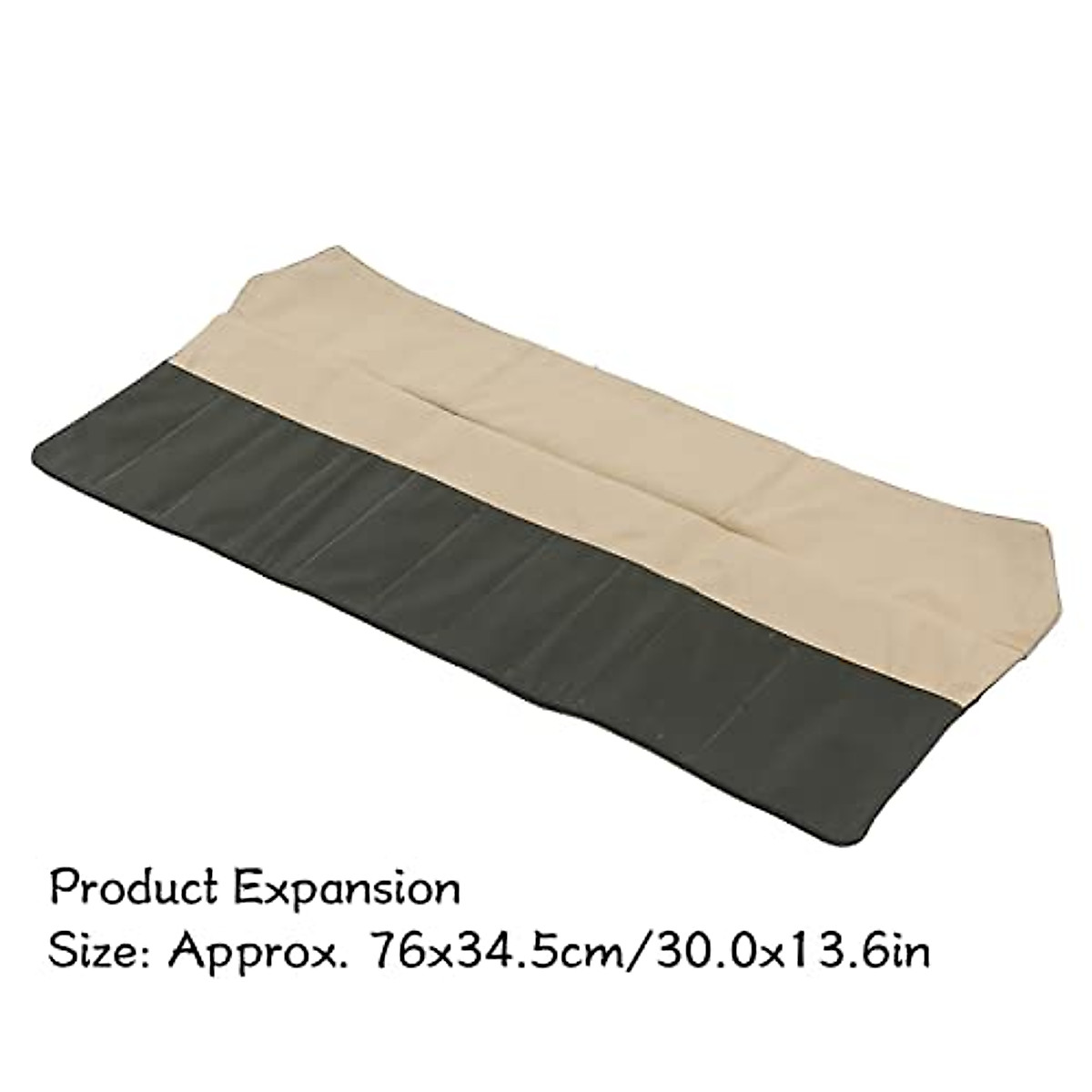 Pwshymi Garden Tool Roll Bag, Bonsai Tools Bag Waterproof Canvas Multifunction Durable Compact Bonsai Tool Storage Bag