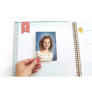 The School Memory Book: A Timeless School Years Memory Book for Preschool - 12th Grade Memories, Keepsakes and Cherished Moments (Storage Pocket Included)
