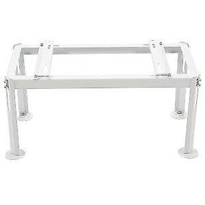 HECASA Ground Stand Compatible with Most Mini Split Air Conditioner Heat Pump Powder Coated Steel Adjustable to Support Mini Split Systems Between 9000 BTU and 12000 BTU