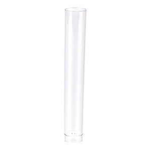 Restaurantware Delgado 1 Ounce Test Tube Shot Glasses 100 Disposable Test Tube Shots For Alcohol - Tube Rack Sold Separately Scientific Themed Party Decorations Clear Plastic Test Tube Glasses