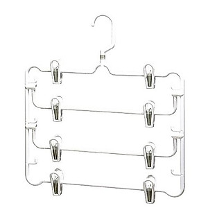 Whitmor Plastic 4 Tier Skirt Hanger