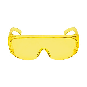 Calabria 1003 Fit Over Safety Glasses Fitover Prescription Eyewear Yellow Men Women Large Wraparound Tinted Anti Fog Scratch