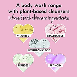 Love Beauty and Planet Plant-Based Body Wash Hydrate and Restore Skin Watermelon and Hyaluronic Acid Made with Plant-Based Cleansers and Skin Care Ingredients 32.3 fl oz