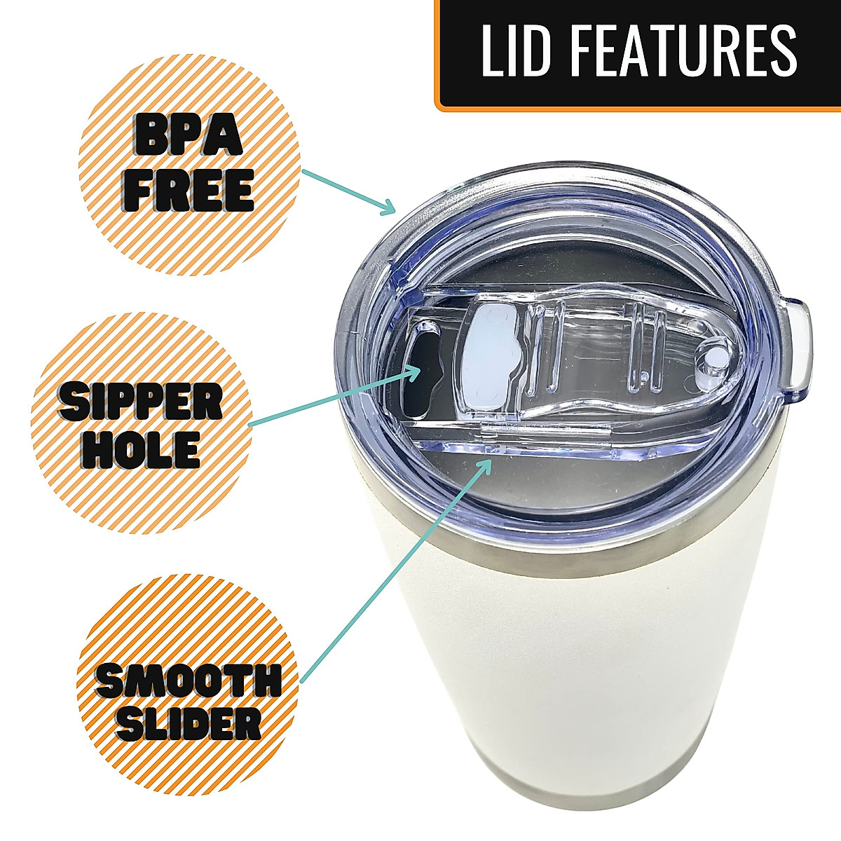 Funny Gift for Brother - Awesome Tumbler Coffee Mug - Great Travel Cup for Brothers From Sisters, Christmas Birthday Presents