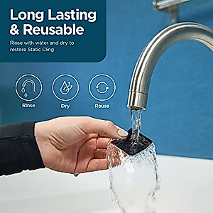 Case-Mate Screen Cleaner Squares - [3 Pcs] Peel & Stick Reusable, Washable Microfiber Cleaning Cloth/Wipes for iPhone, Laptop, iPad, Computer Screens, Camera Lenses, EV Car Screen & Other Electronics