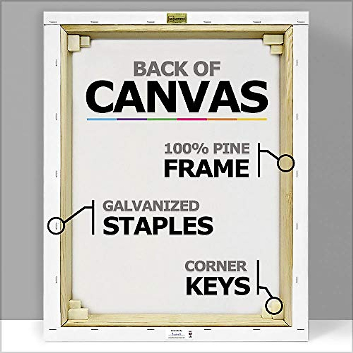 ARTCANVAS Foggy Forest Under Mountains Canvas Art Print - 40" x 26" (0.75" Deep)