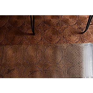 Home Must Haves Clear Vinyl Plastic Premium Deluxe PVC Ribbed Pattern Floor Runner Protector for Carpet (27" Wide)