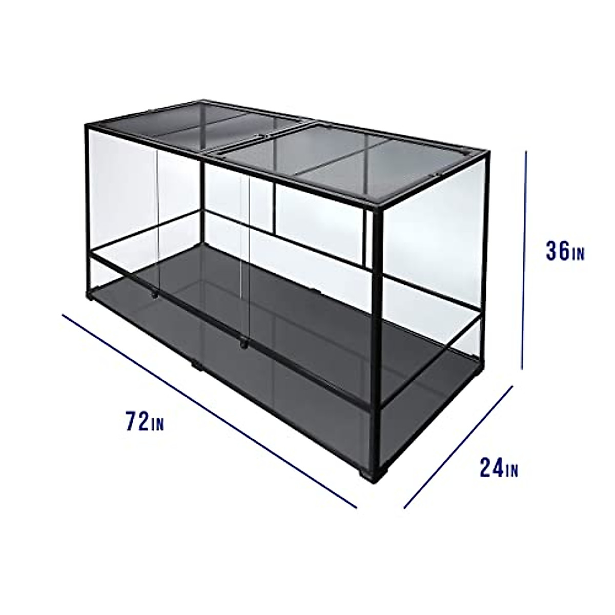 Carolina Custom Cages Terrarium, Giant Deep Extra-Tall 72Lx24Wx36H; Easy Assembly