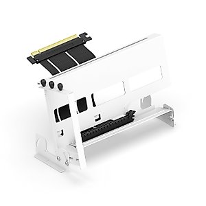 EZDIY-FAB PCIe 4.0 GPU Mount Bracket Graphic Card Holder Multi-Angle Adjustment, Video Card VGA Support Kit with PCIe 4.0 X16 Gen4 17cm/6.69in Riser Cable - White