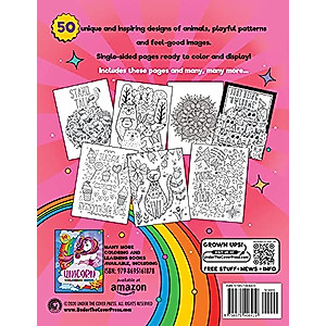 Creative Coloring for Girls: 50 inspiring designs of animals, playful patterns and feel-good images in a coloring book for tweens and girls ages 6-8, 9-12